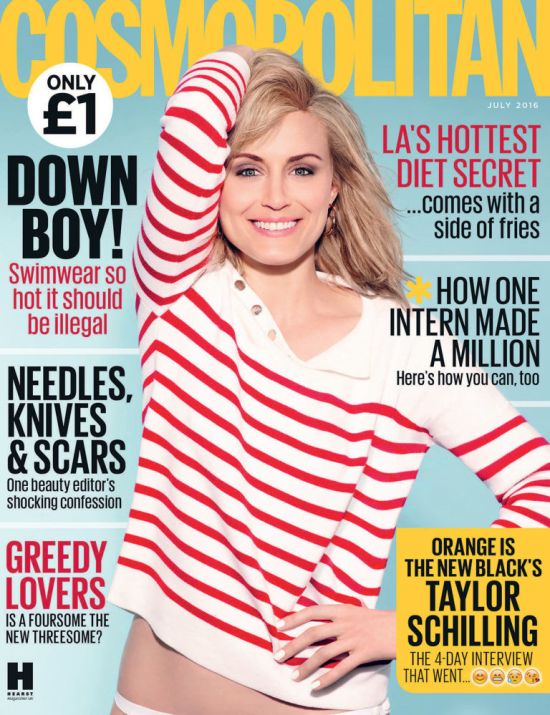 Taylor Schilling Covers Cosmopolitan UK July 2016 Issue ...